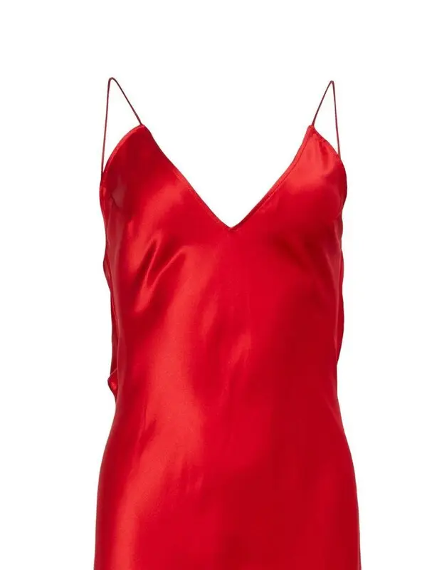 FLEUR DU MAL Crystal Midi Slip Dress