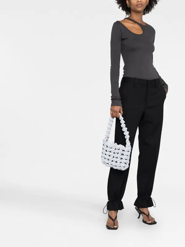 Kara Knot Armpit Bag - Grey