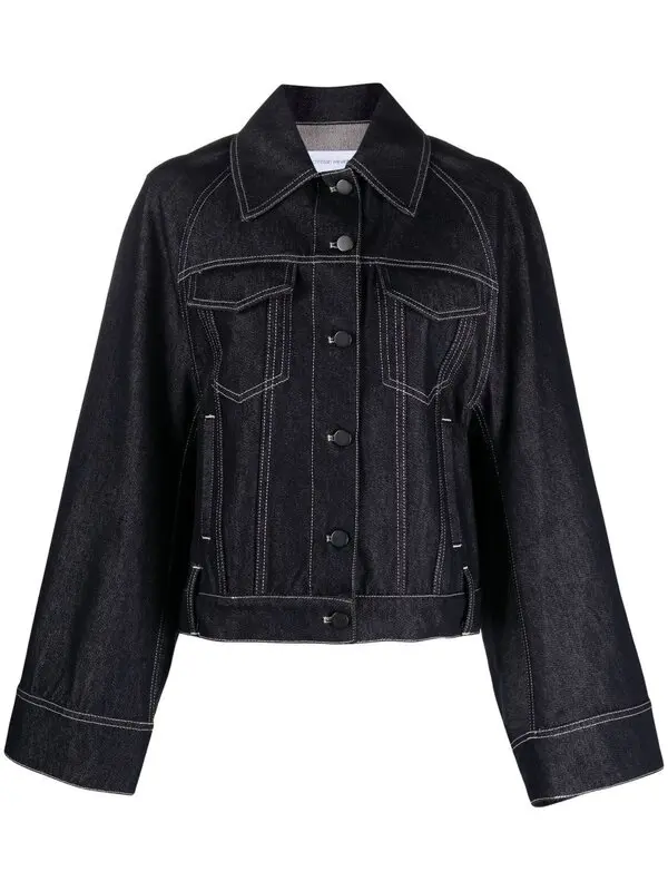 christian wijnants デニムジャケット 36 Christian Wijnants Janik Wide-Sleeve Denim Jacket In Blue - 32