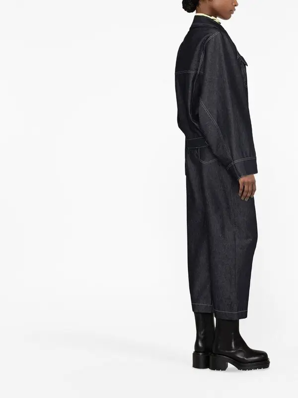 Christian Wijnants Janik Wide-Sleeve Denim Jacket In Blue - 32