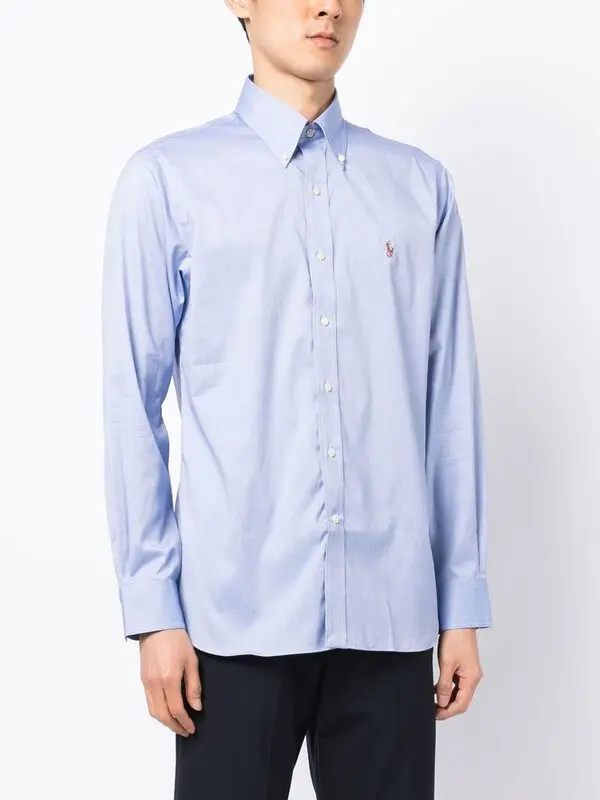 Polo Ralph Lauren Embroidered-logo Shirt - Blue