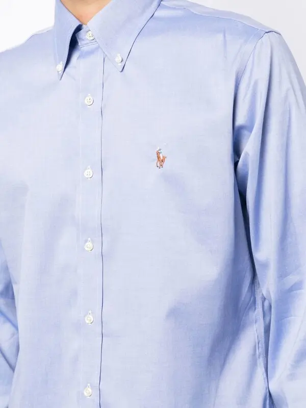 Polo Ralph Lauren Embroidered-logo Shirt - Blue
