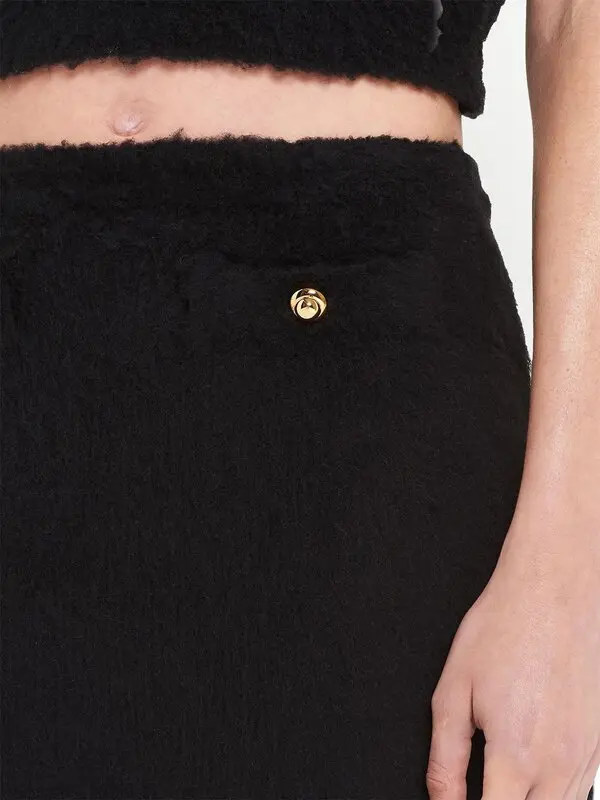 Miu Miu High-waisted Bouclé Miniskirt