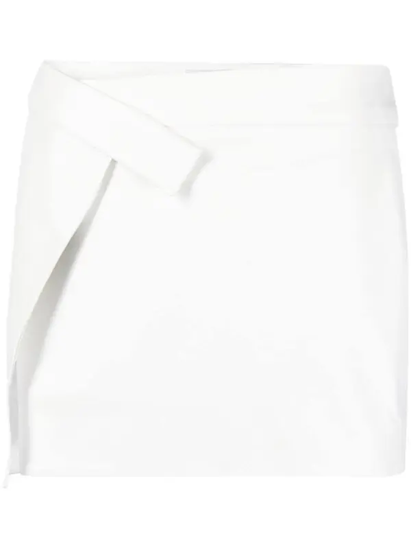Attico Cloe Mini Skirt - White