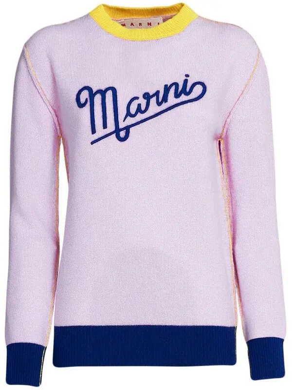 Marni Embroidered Logo Jumper