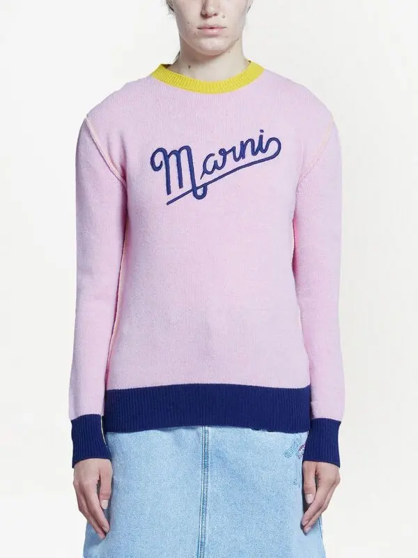 Marni Embroidered Logo Jumper