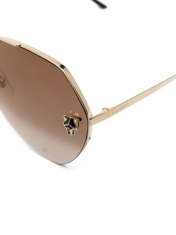 Cartier Panther Head-detail Sunglasses
