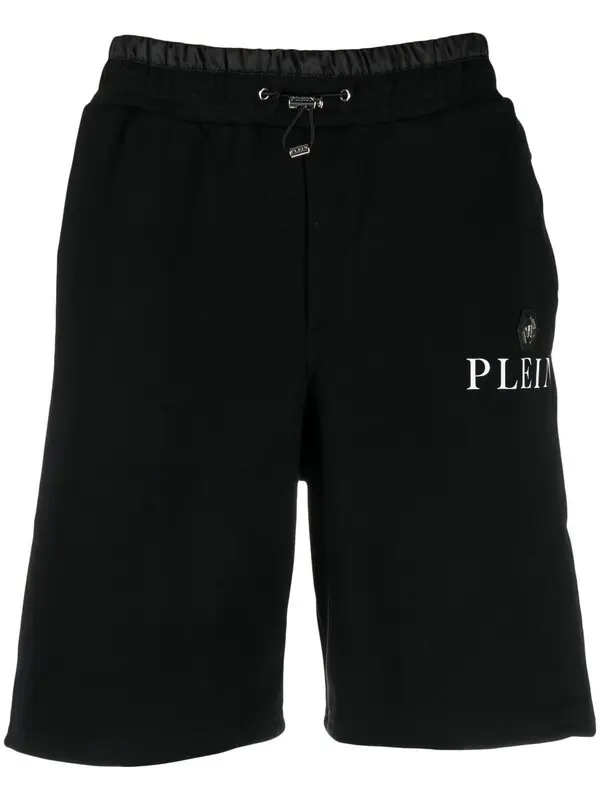 Philipp Plein Logo-plaque Track Shorts - Black
