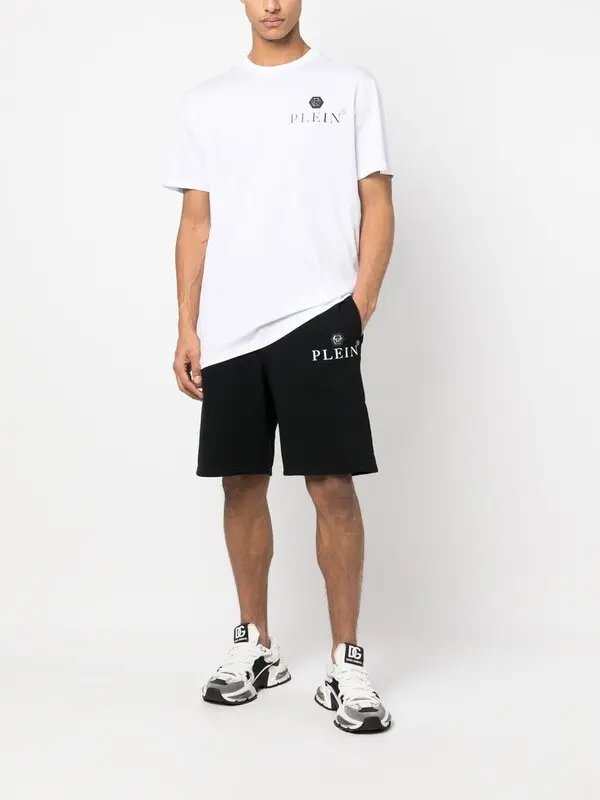 Philipp Plein Logo-plaque Track Shorts - Black