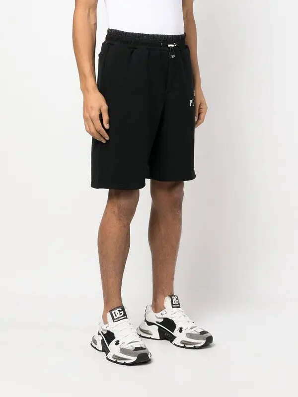 Philipp Plein Logo-plaque Track Shorts - Black
