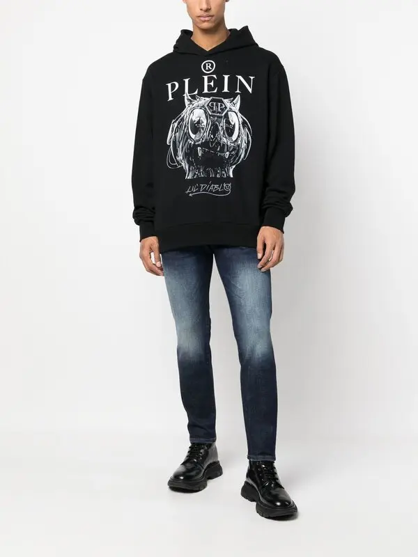 Philipp Plein Graphic-print Pullover Hoodie