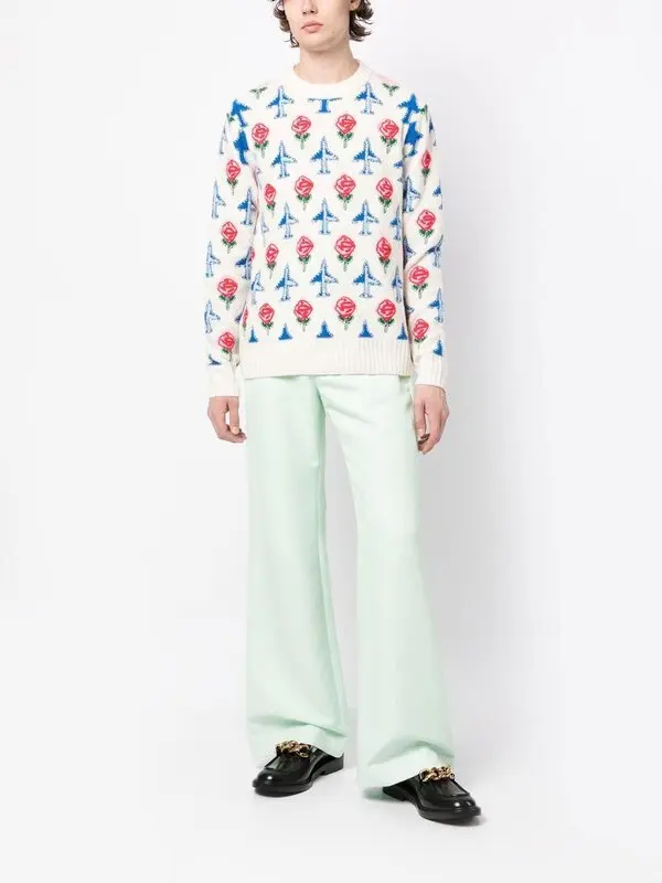 Casablanca Intarsia-knit Jumper