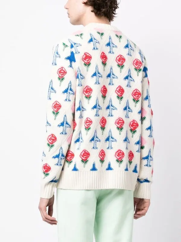 Casablanca Intarsia-knit Jumper
