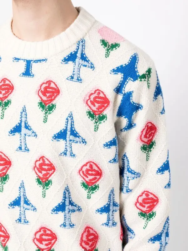 Casablanca Intarsia-knit Jumper