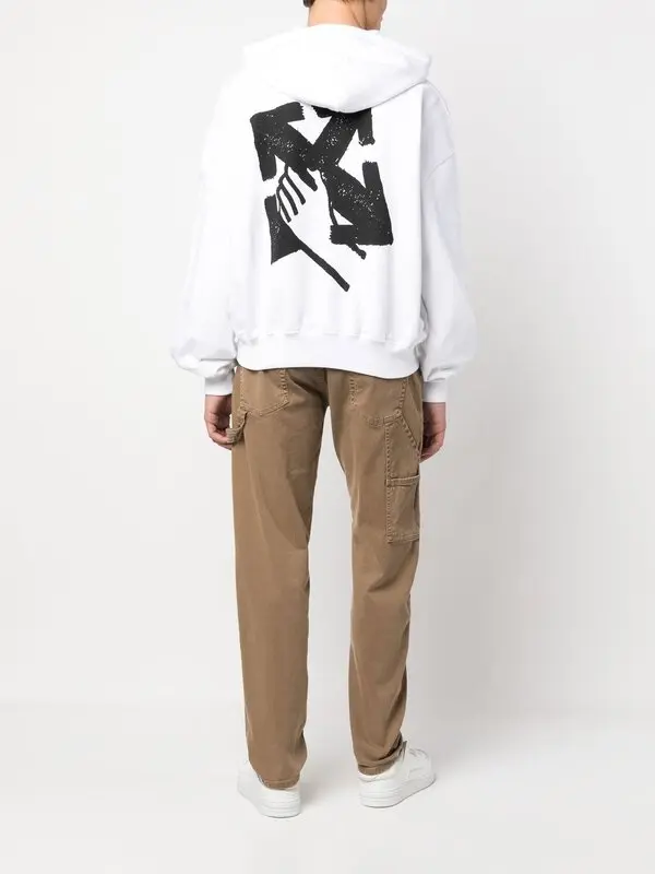 Off-White Hand Arrows Hoodie - White