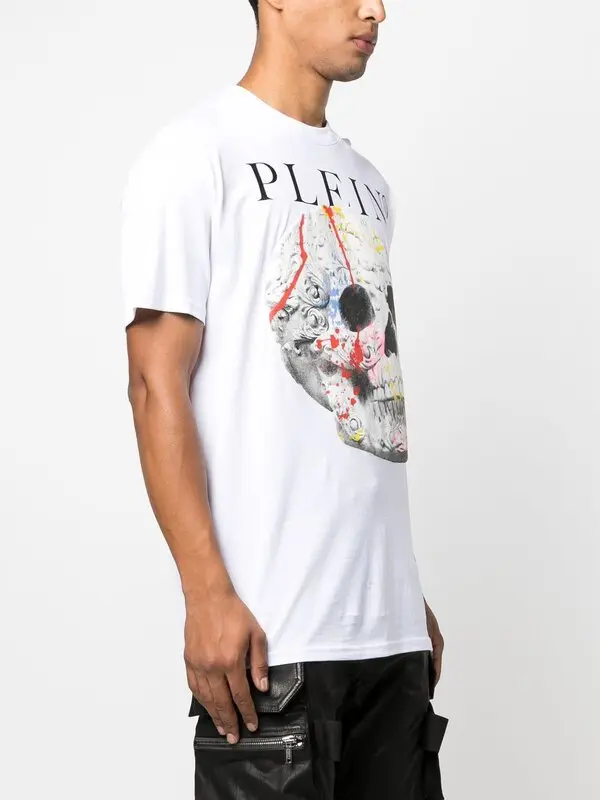 Philipp Plein Skull-print Cotton T-shirt - White
