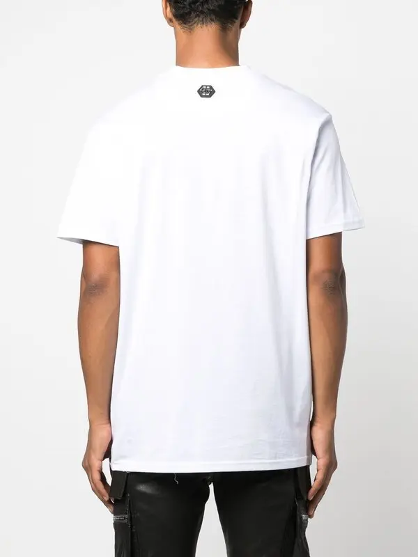 Philipp Plein Skull-print Cotton T-shirt - White