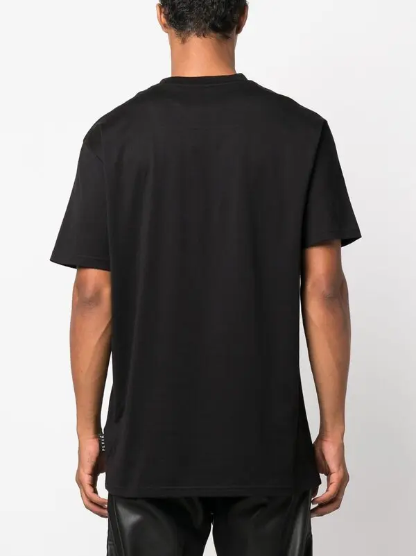 Philipp Plein Hawaii Graphic-print Cotton T-shirt - Black