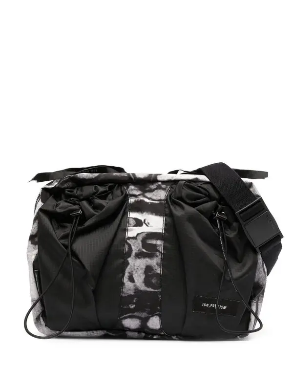 ISO.POETISM Abstract Print Shoulder Bag - Grey