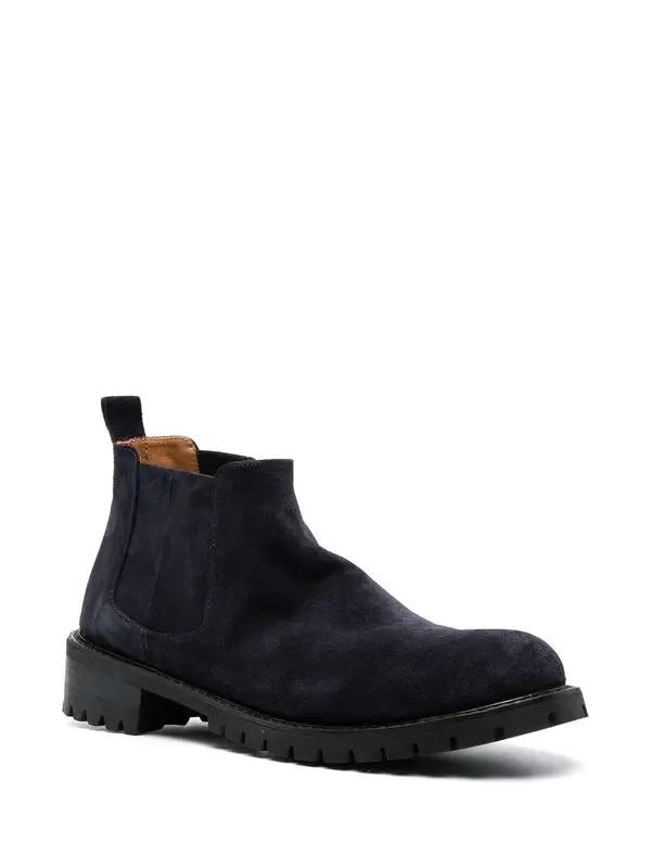 PAUL WARMER Sachetto Calf-suede Chelsea Boots - Blue