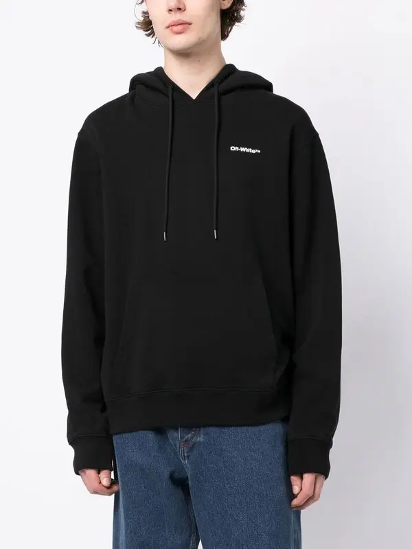 Off-White Diag-stripe Print Hoodie