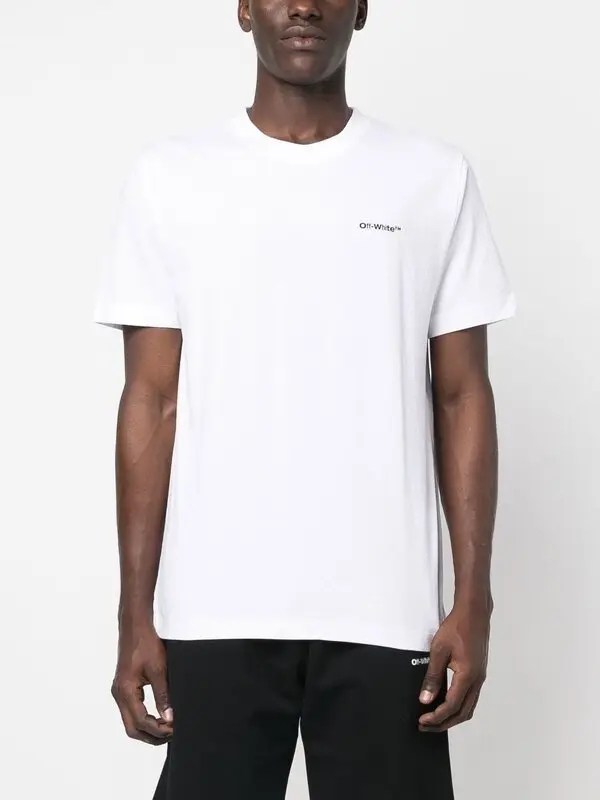Off-White Wave Outline Diag Print T-shirt