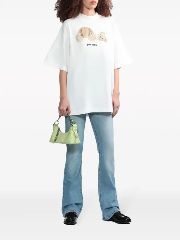 Palm Angels Broken Bear Cotton T-shirt - White