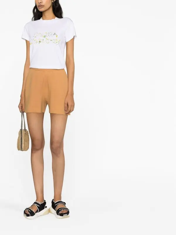 Stella McCartney Floral Logo-print T-shirt