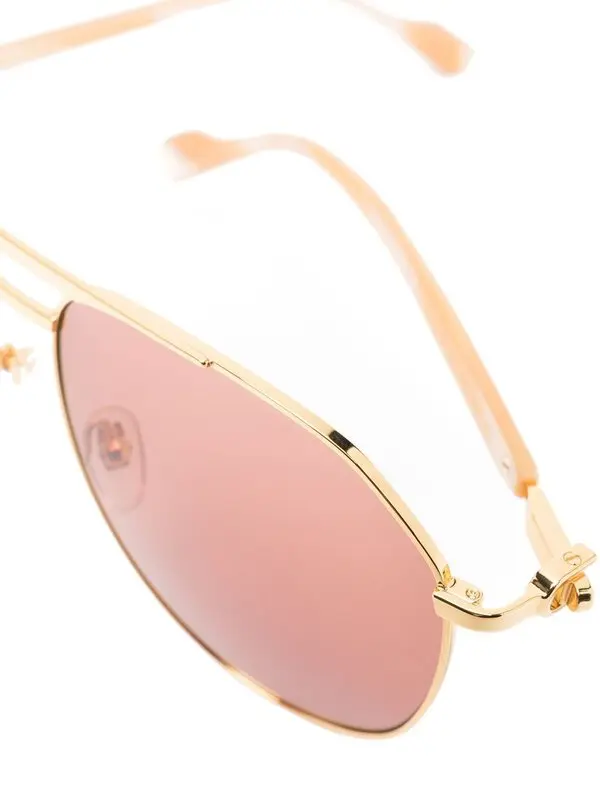 Gucci Pilot-frame Tinted Sunglasses