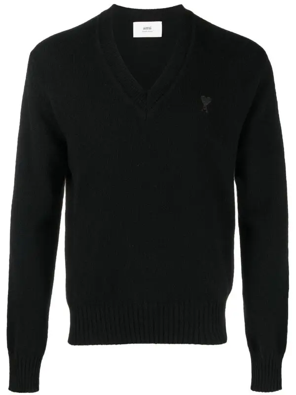 Ami V-neck Knitted Jumper