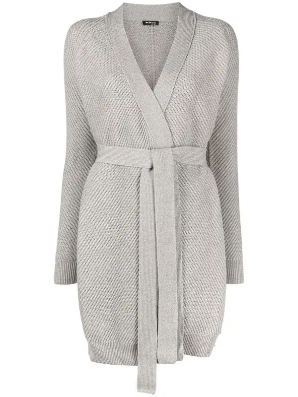 Kiton Tied-waist Cashmere Cardigan