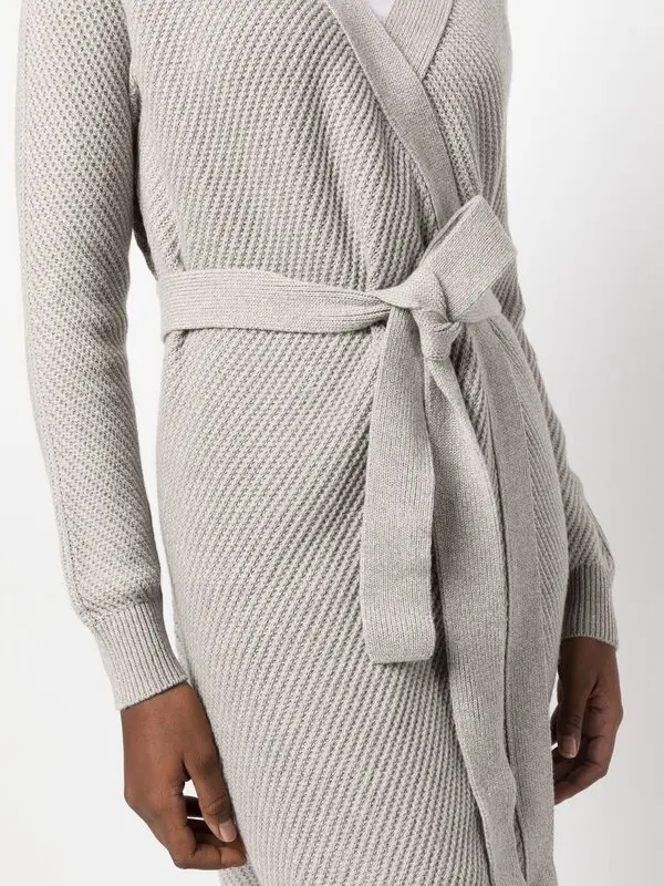 Kiton Tied-waist Cashmere Cardigan