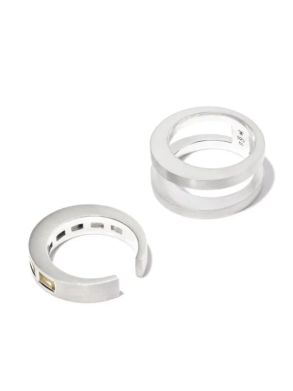 Tom Wood Double Arch Quartz Ring