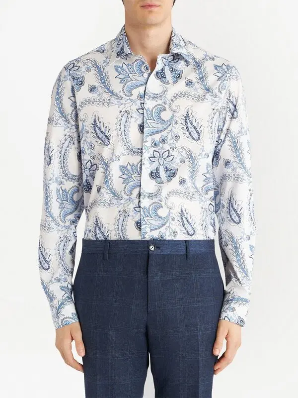 Etro Floral Paisley-print Shirt - White