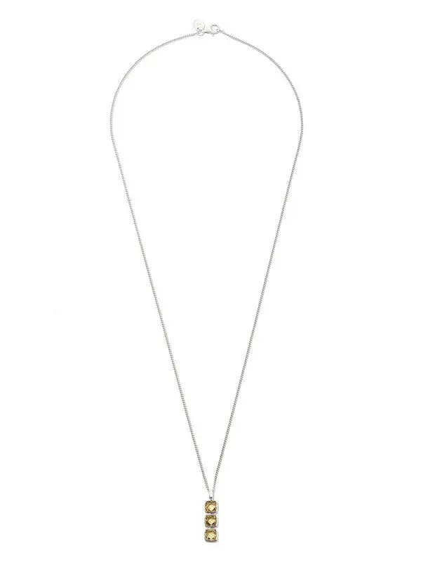 Tom Wood Sterling Quartz Pendant Necklace