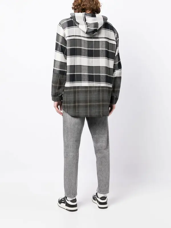 Alchemist Check-print Long-sleeve Hoodie