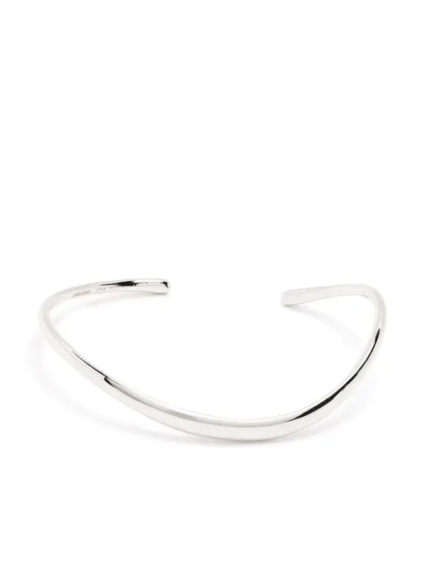 DINNY HALL Wave Recycled Cuff - Silver