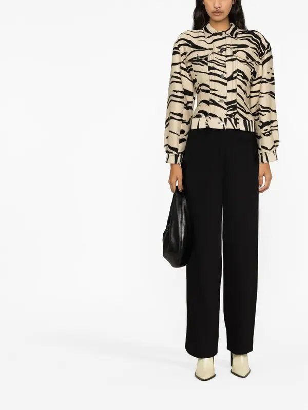 Stella McCartney Zebra-print Trucker Jacket
