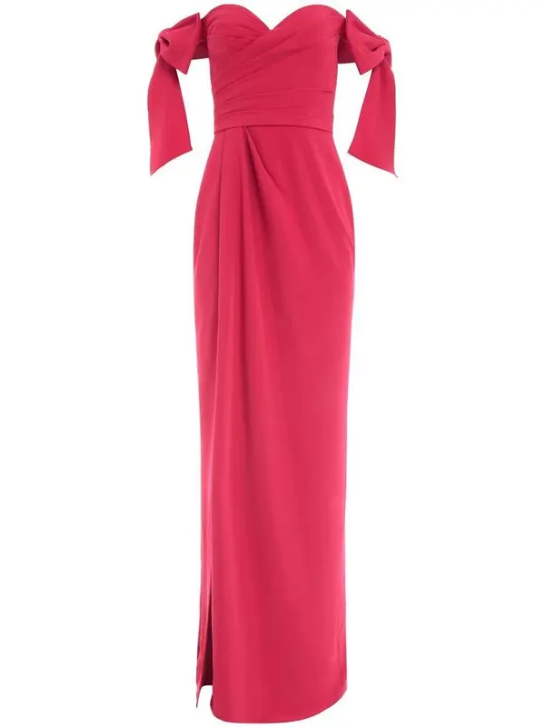 Marchesa Off-shoulder Gown