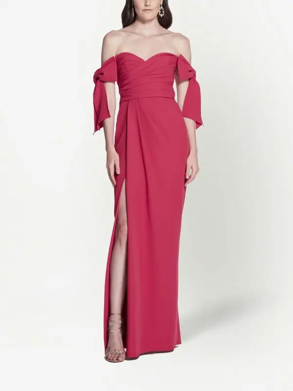 Marchesa Off-shoulder Gown