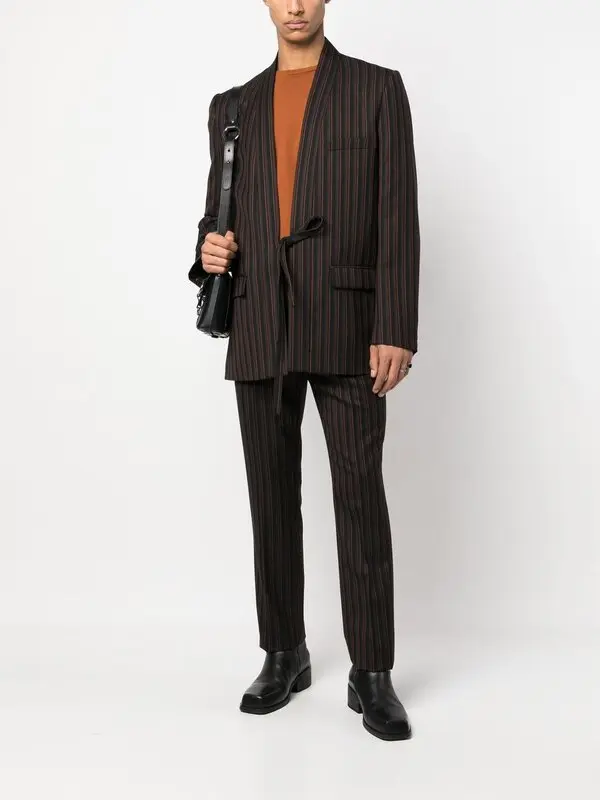 AMBUSH Striped Tailored Wool Trousers