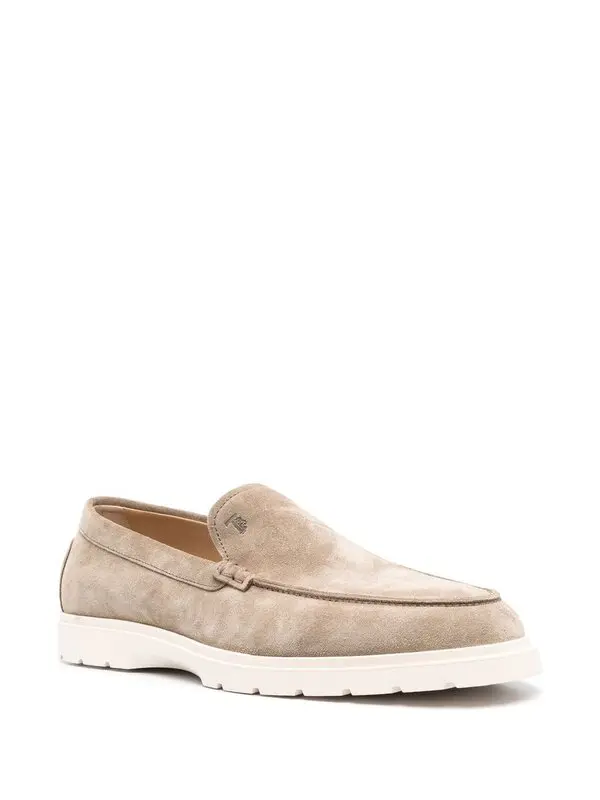 TOD'S Ridged-sole Suede Loafers