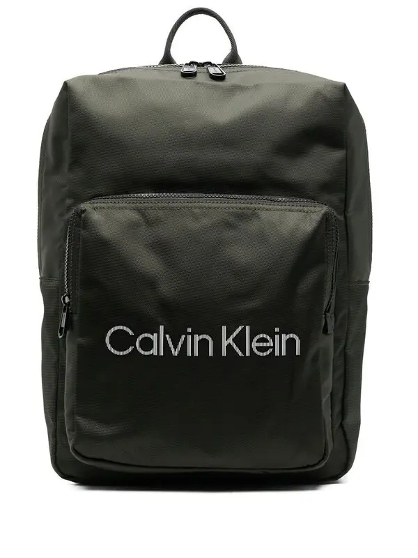 Calvin Klein Logo-print Backpack - Green