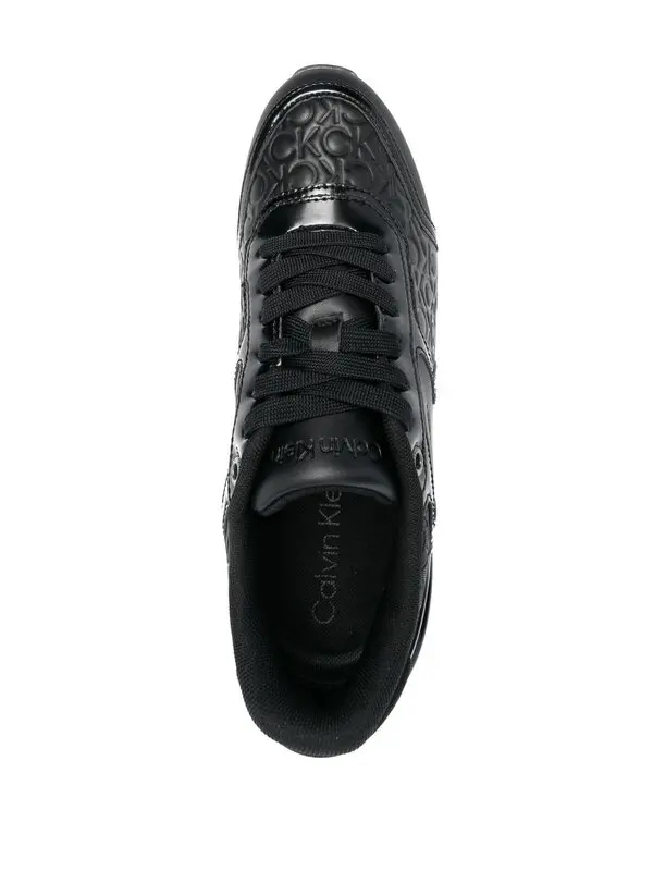 Calvin Klein Leather Monogram Sneakers