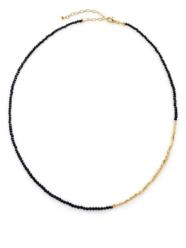 Monica Vinader Mini Nugget Beaded Necklace - Gold