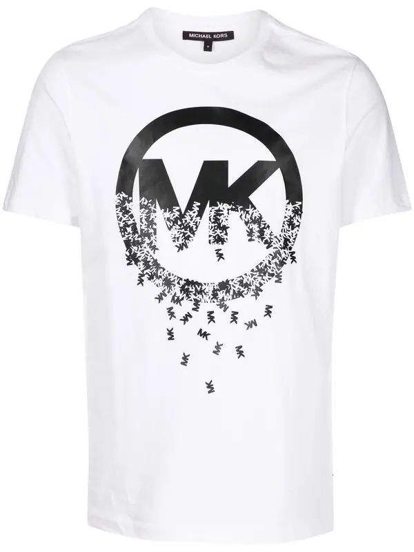 Michael Kors Drip Logo-print Detail T-shirt
