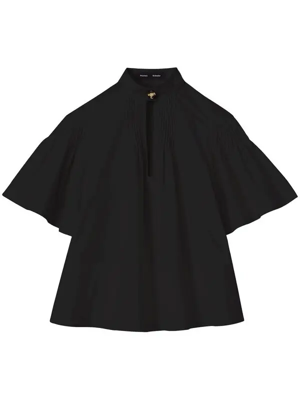 Proenza Schouler Pintuck-detail Blouse - Black