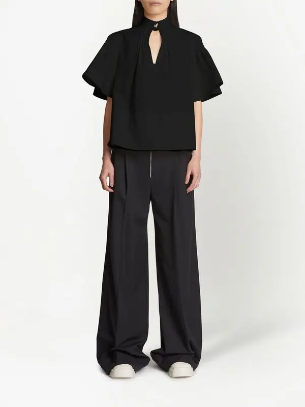 Proenza Schouler Pintuck-detail Blouse - Black