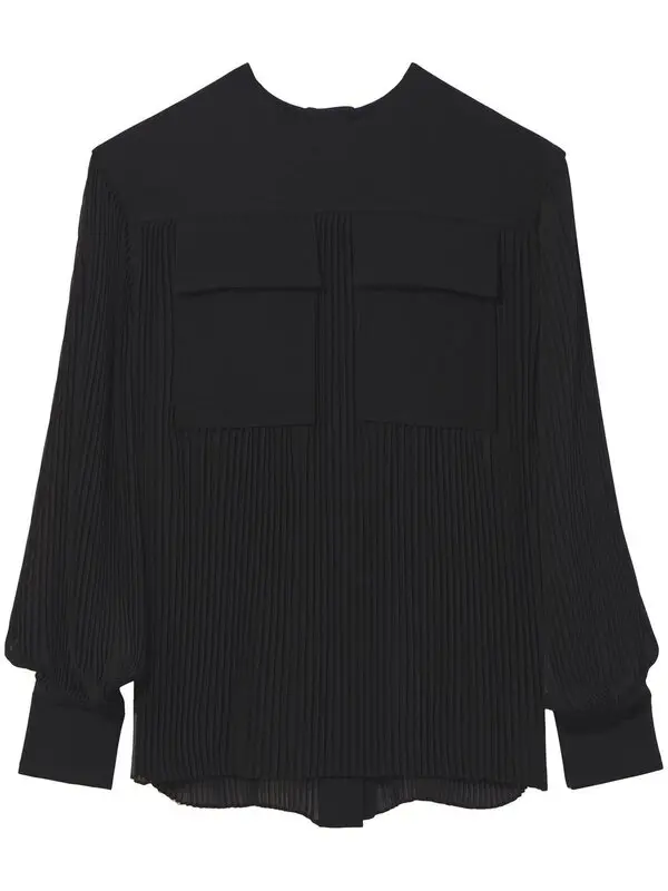 Proenza Schouler Pleated Long-sleeved Blouse