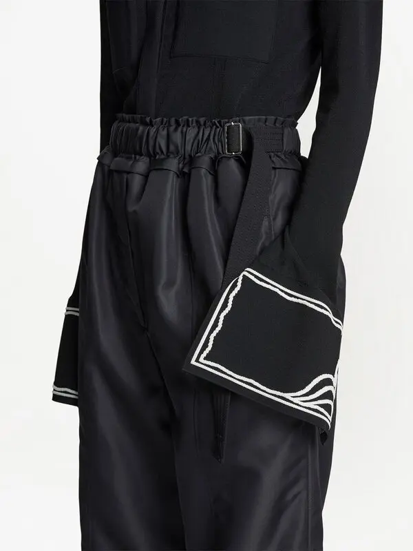 Proenza Schouler Silk Nylon Taffeta Pull On Pant